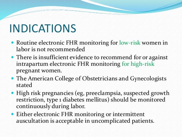 Intrapartum fetal heart rate assessment