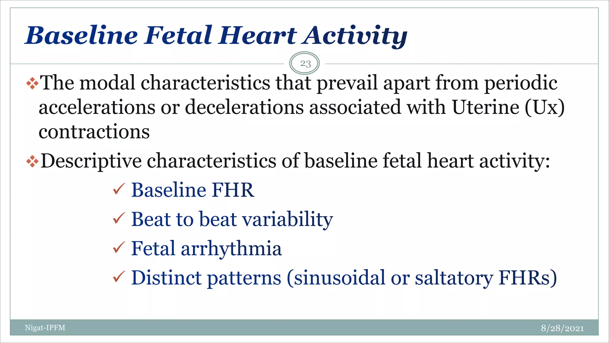 Intrapartum fetal monitoring | PDF