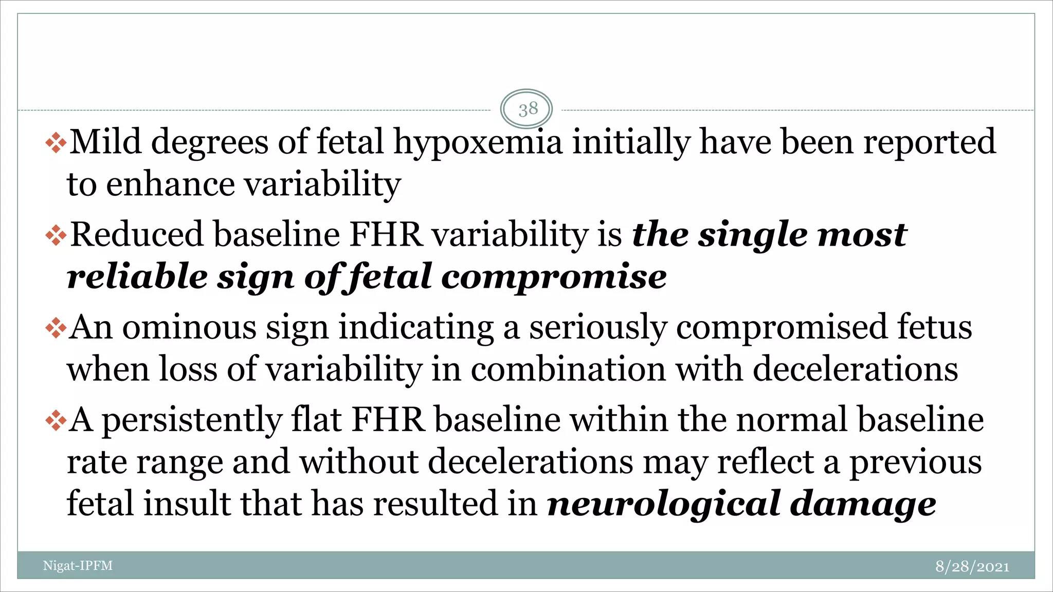 Intrapartum fetal monitoring | PDF