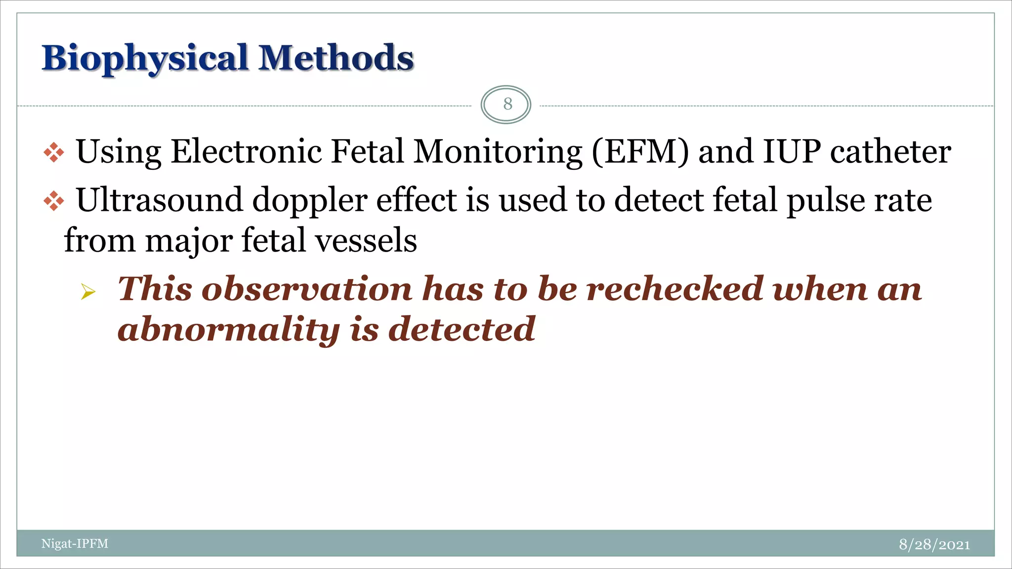 Intrapartum fetal monitoring | PDF