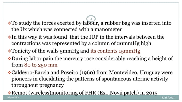 Intrapartum fetal monitoring | PDF | Pregnancy | Reproductive Health