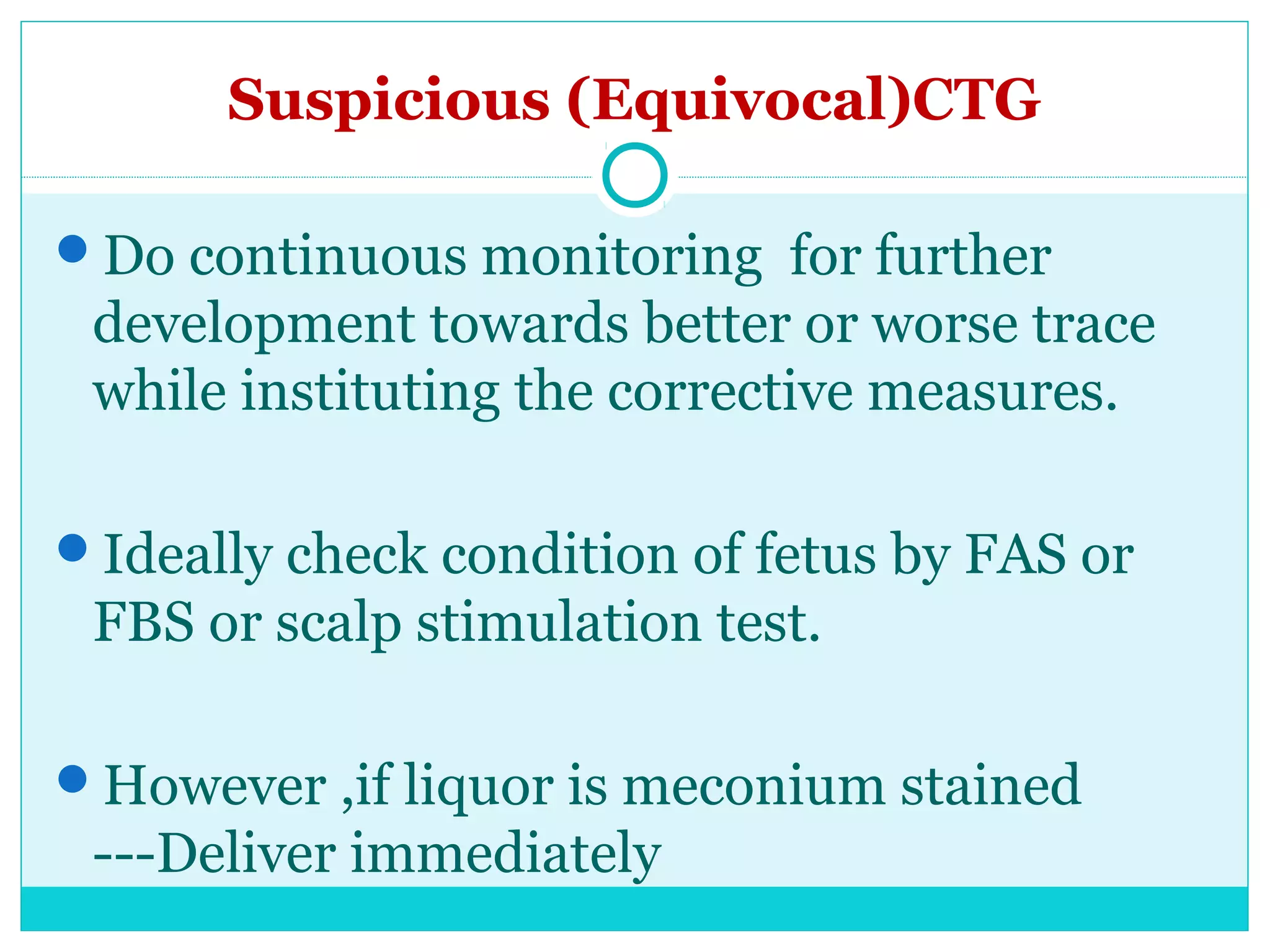 Intrapartum fetal monitoring for undergraduate | PPT