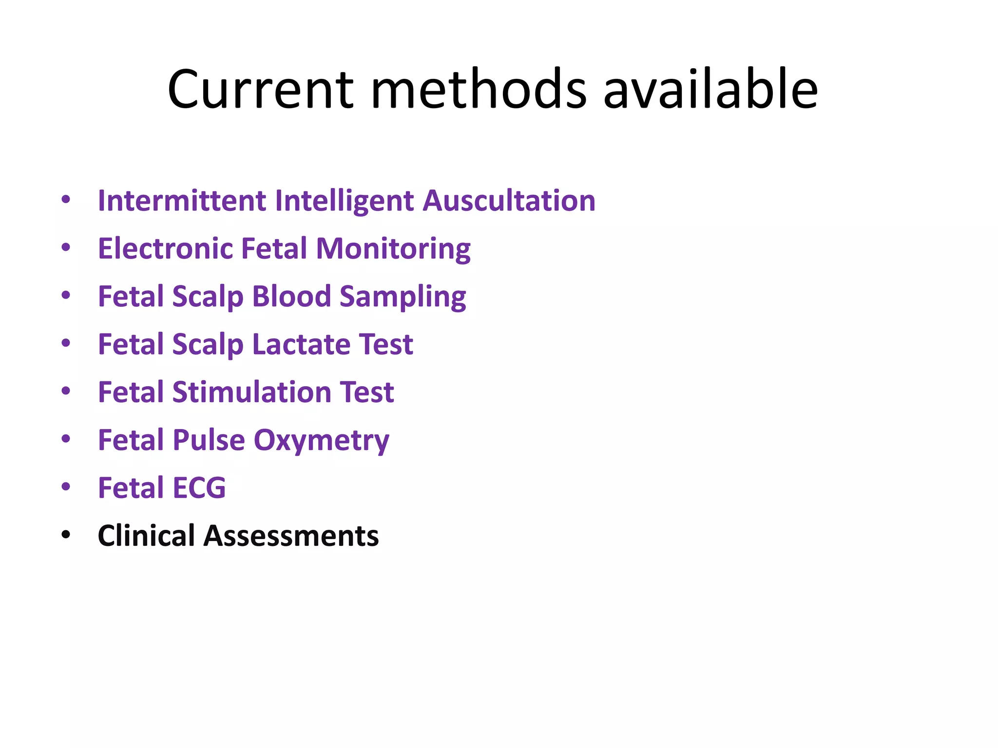Intrapartum fetal surveillance | PPTX