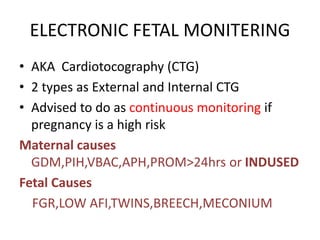 Intrapartum fetal surveillance | PPTX