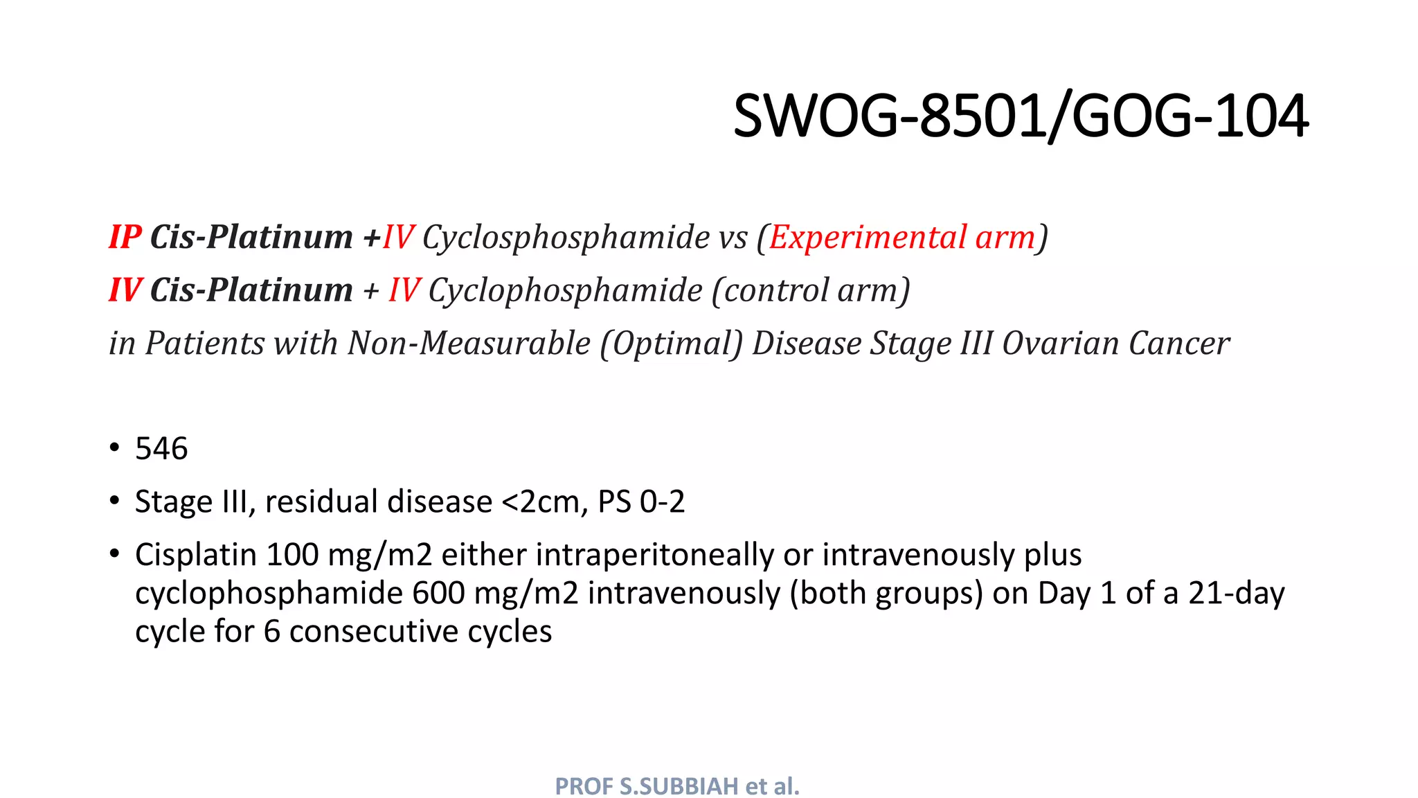 Intraperitoneal Chemotherapy in Epithelial ovarian cancer.pptx
