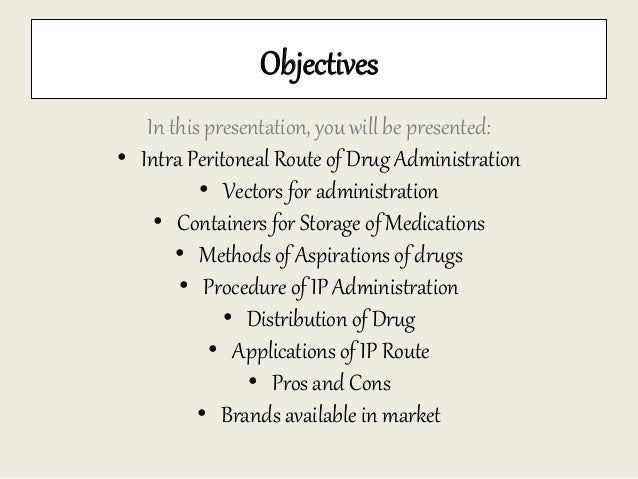 Intra peritoneal (ip) route of drug administration | PPTX