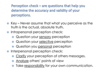 Intrapersonal Communication Examples