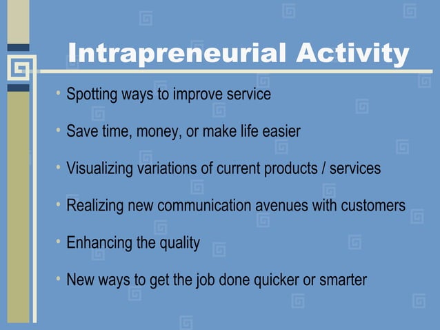 Intrapreneurship | PPT