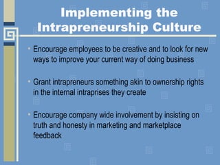 Intrapreneurship | PPT
