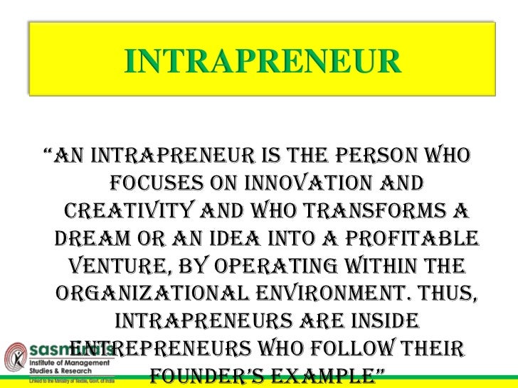Intrapreneurship