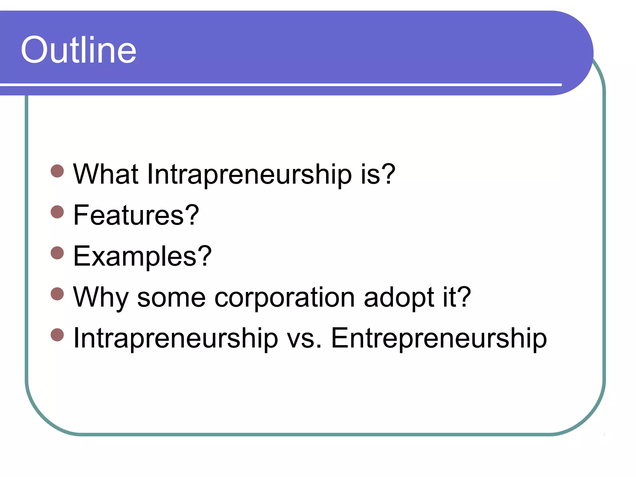 Intrapreneurship | PPT