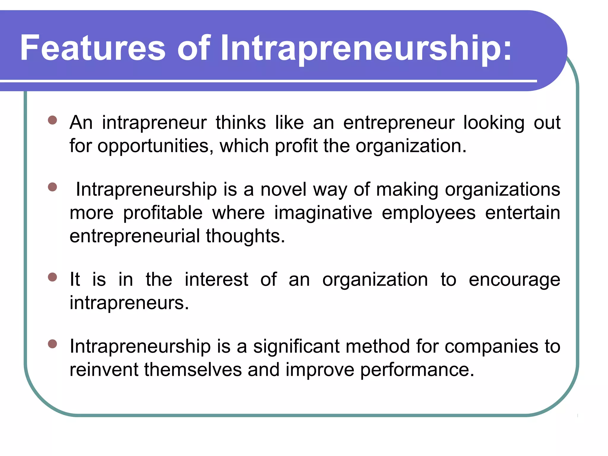 Intrapreneurship | PPT