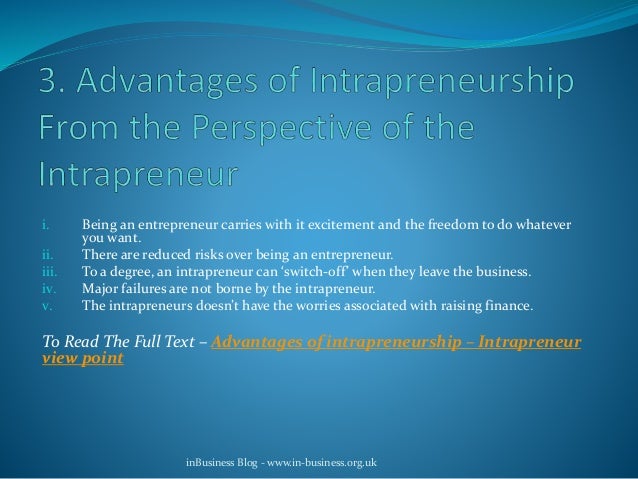 Intrapreneurship definition – characteristics of an intrapreneur