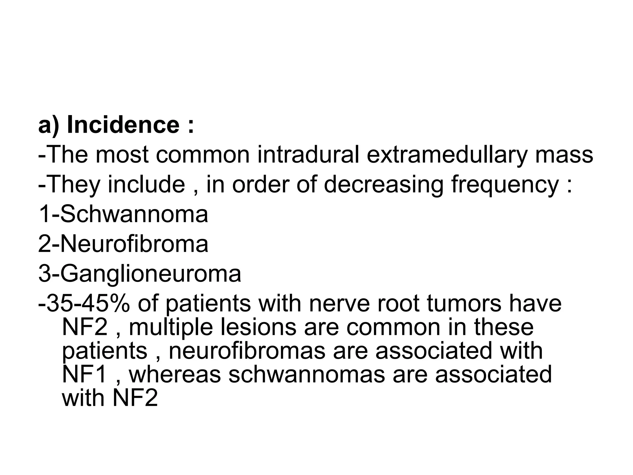 Diagnostic Imaging of Intraspinal Masses | PPT