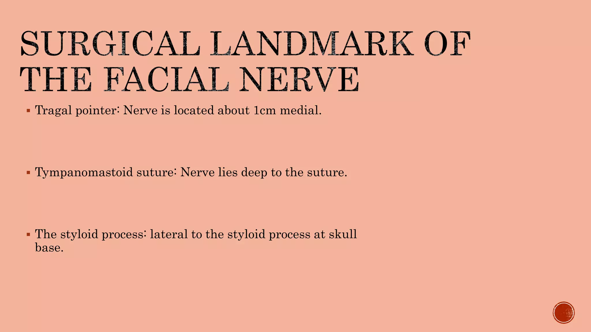Intratemporal course of facial nerve | PPTX