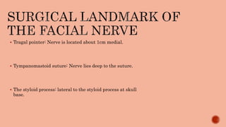 Intratemporal course of facial nerve | PPTX
