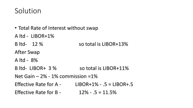 Int rate swap | PPT
