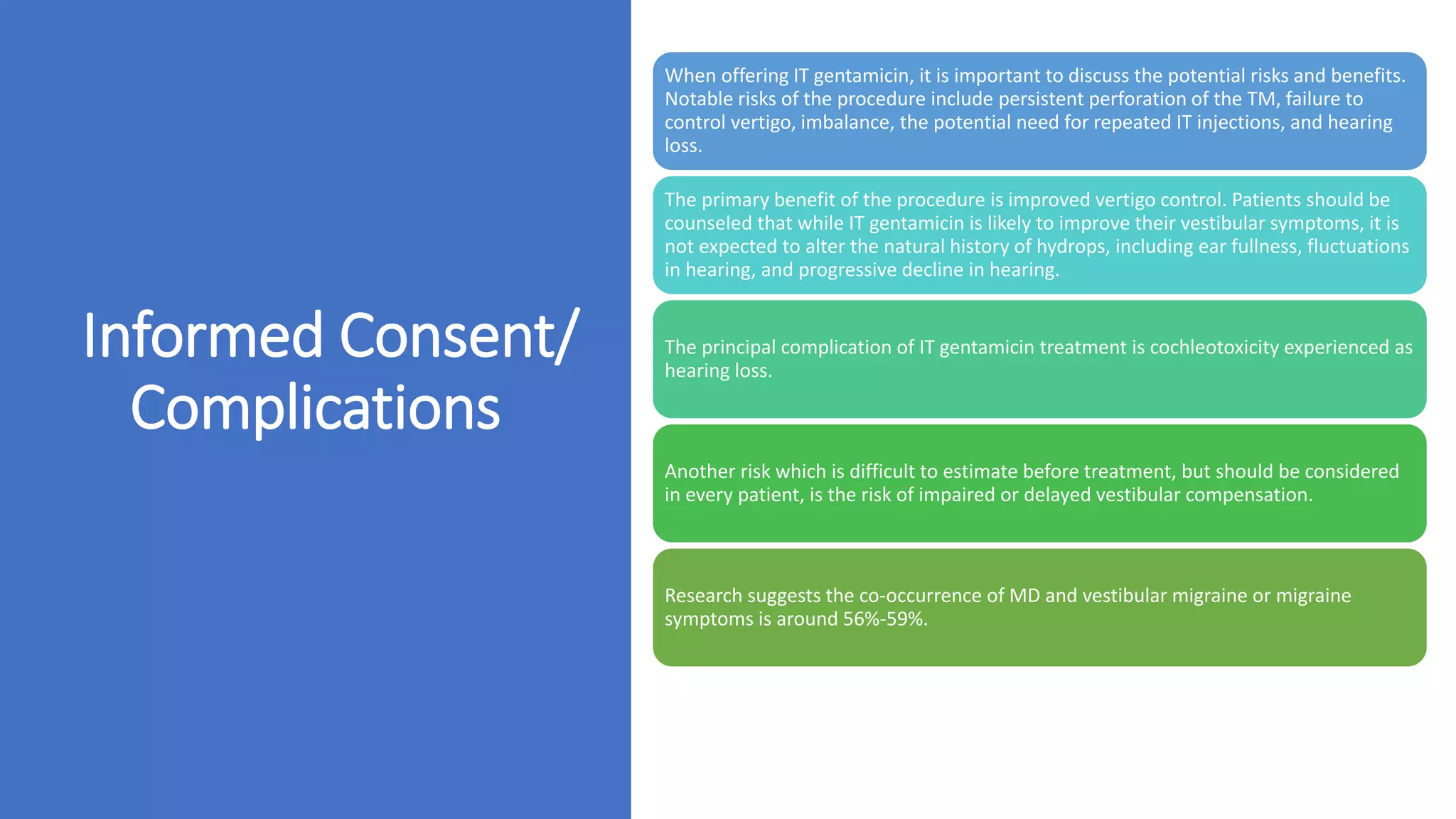 Intratympanic gentamicin injections | PPTX