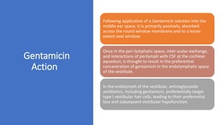 Intratympanic gentamicin injections | PPTX