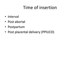 Intrauterine contraceptive device | PPTX