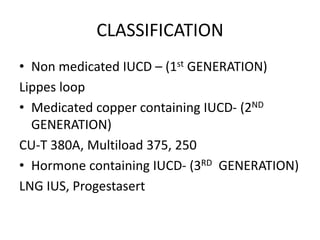 Intrauterine contraceptive device | PPTX