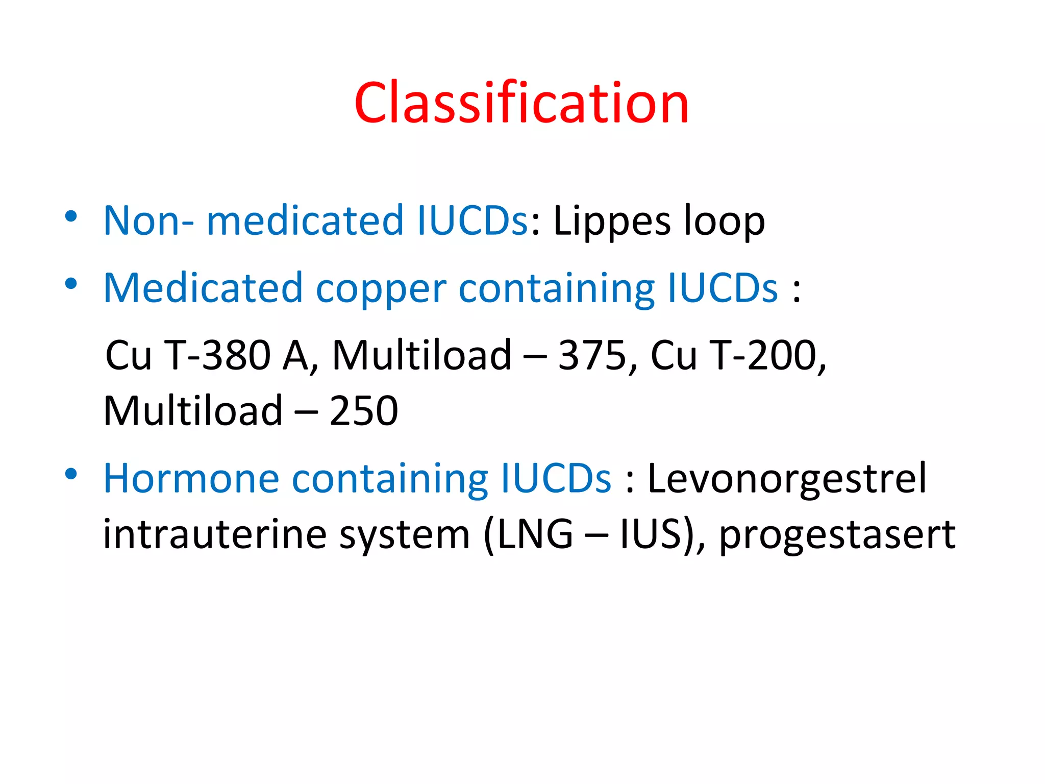 Intrauterine contraceptive devices ( IUCDs) | PPT