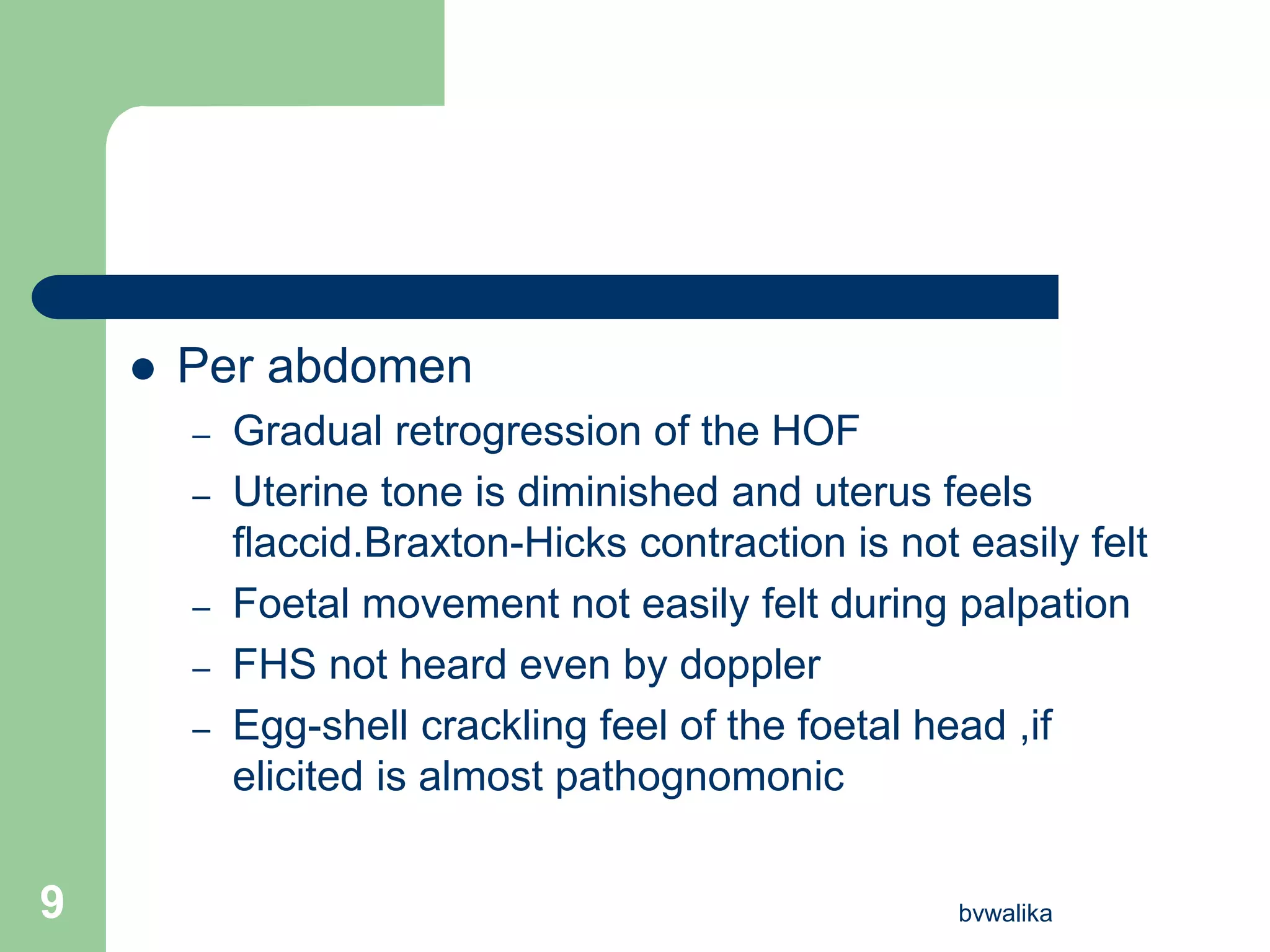 Intrauterine fetal death.ppt