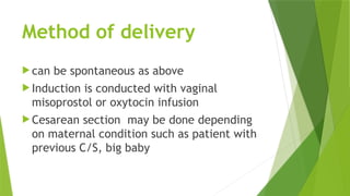 Intrauterine Fetal Death obstetrics and gynaecology | PPTX