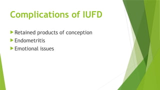 Intrauterine Fetal Death obstetrics and gynaecology | PPTX