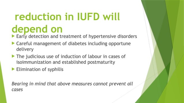 Intrauterine Fetal Death obstetrics and gynaecology | PPTX