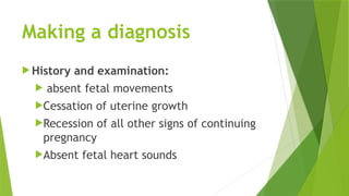 Intrauterine Fetal Death obstetrics and gynaecology | PPTX