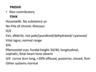 Intrauterine fetal demise | PPTX