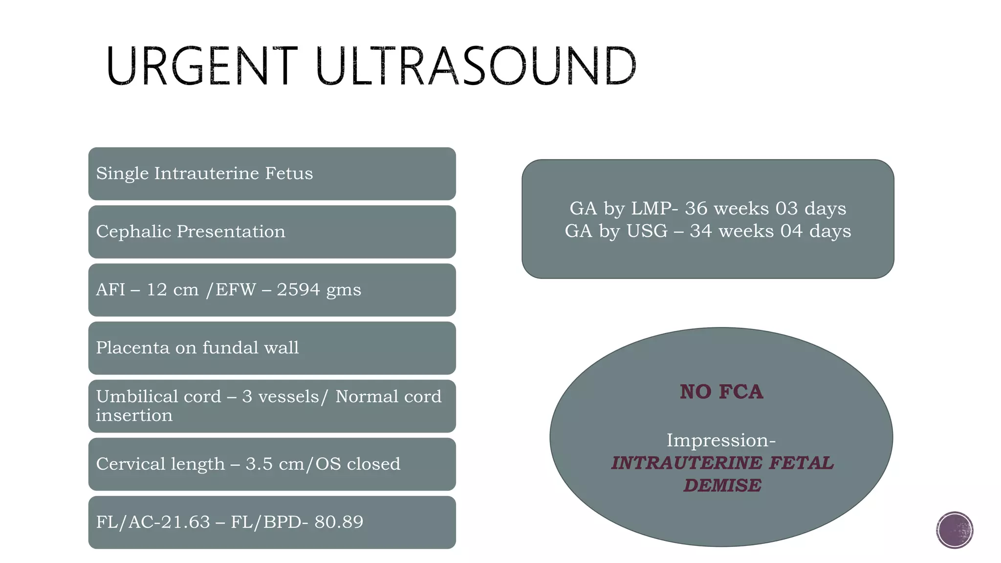Intrauterine fetal demise | PPTX