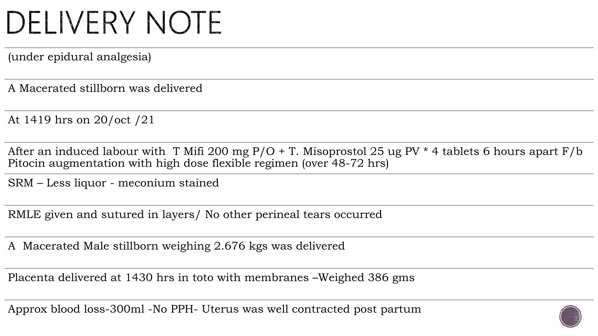 Intrauterine fetal demise | PPTX