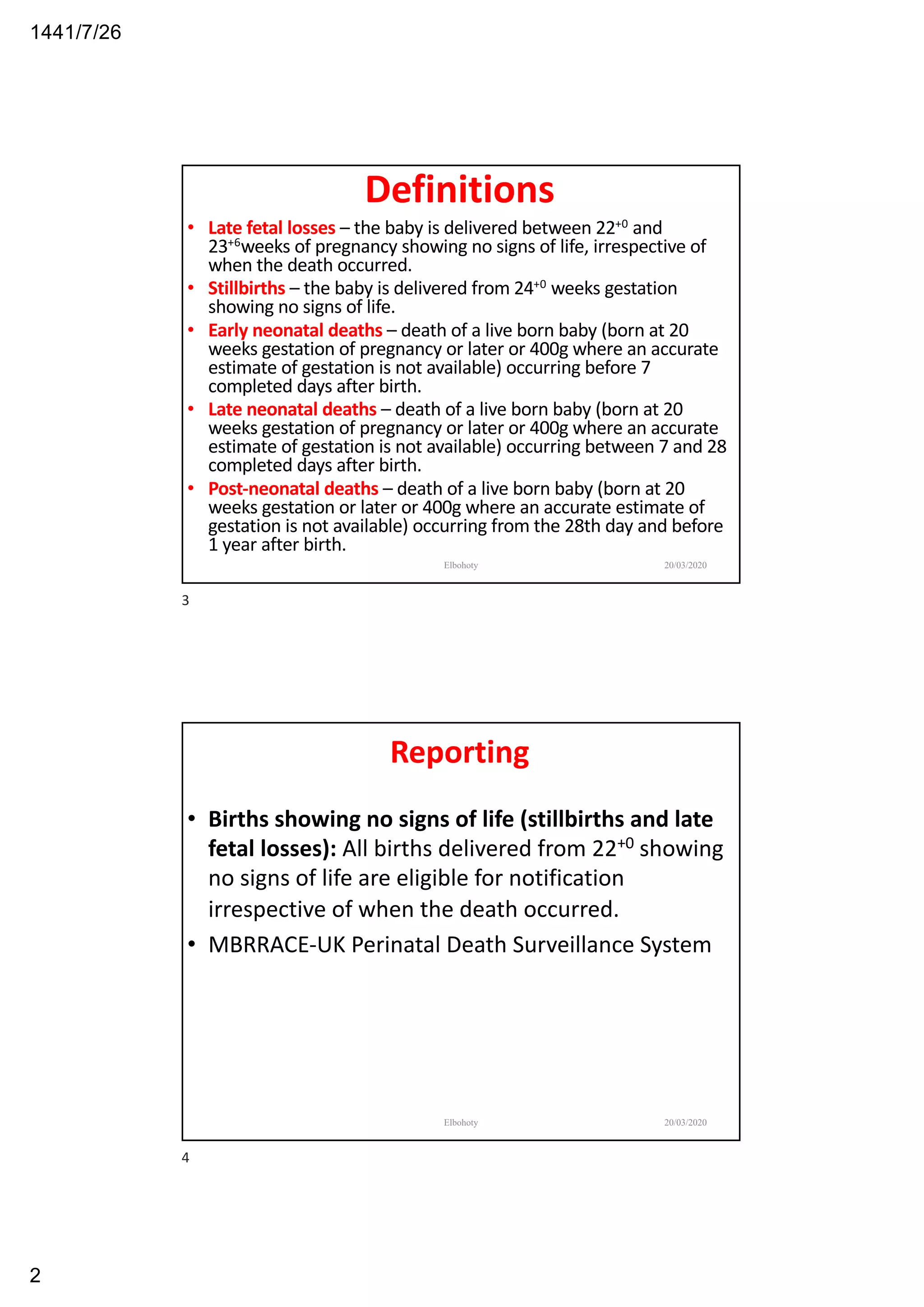 Intrauterine fetal demise (iufd) | PDF