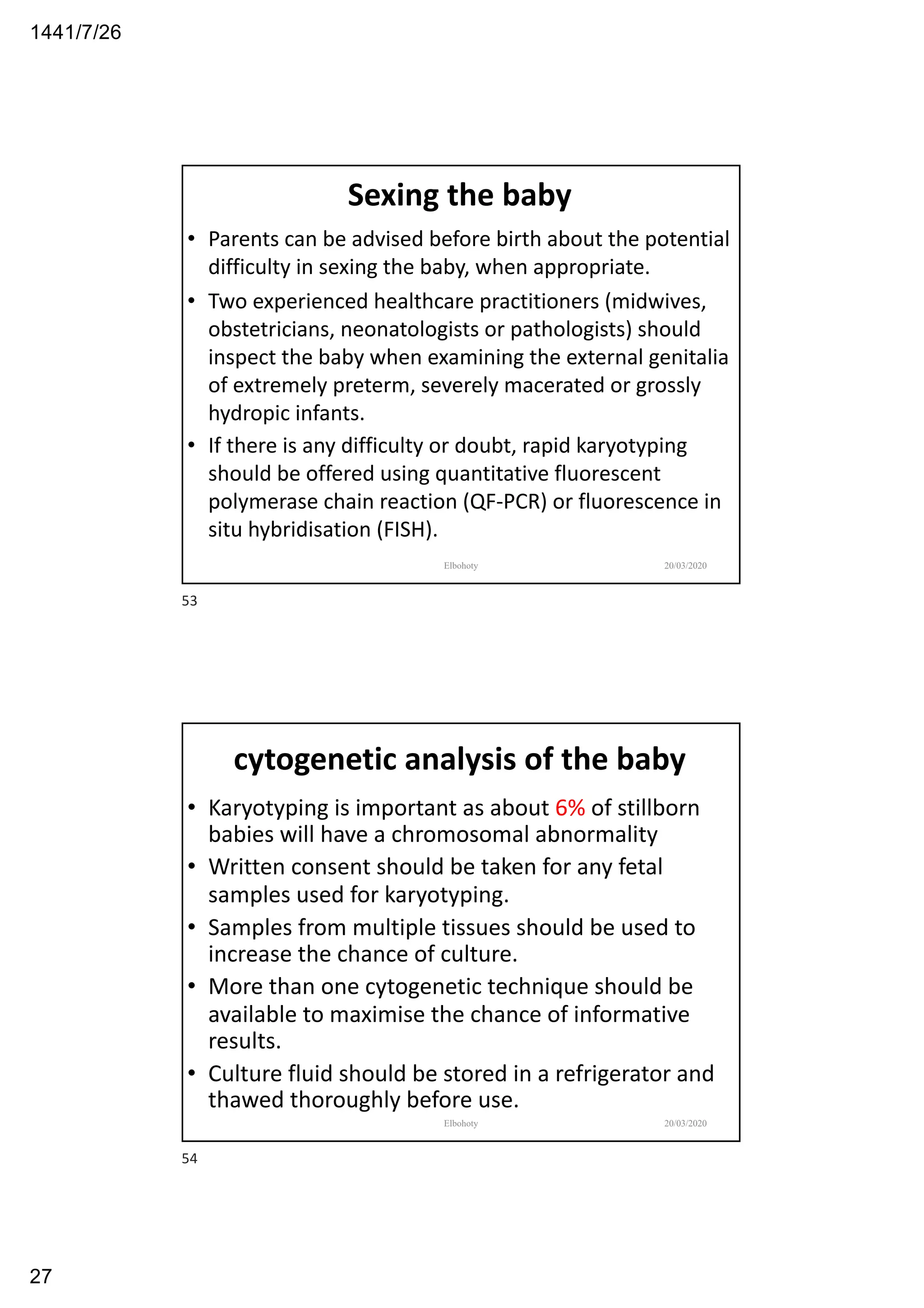 Intrauterine fetal demise (iufd) | PDF