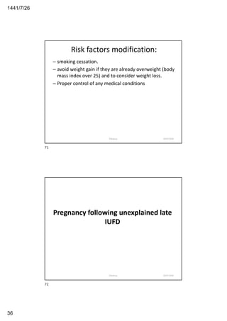 Intrauterine fetal demise (iufd) | PDF