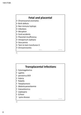 Intrauterine fetal demise (iufd) | PDF
