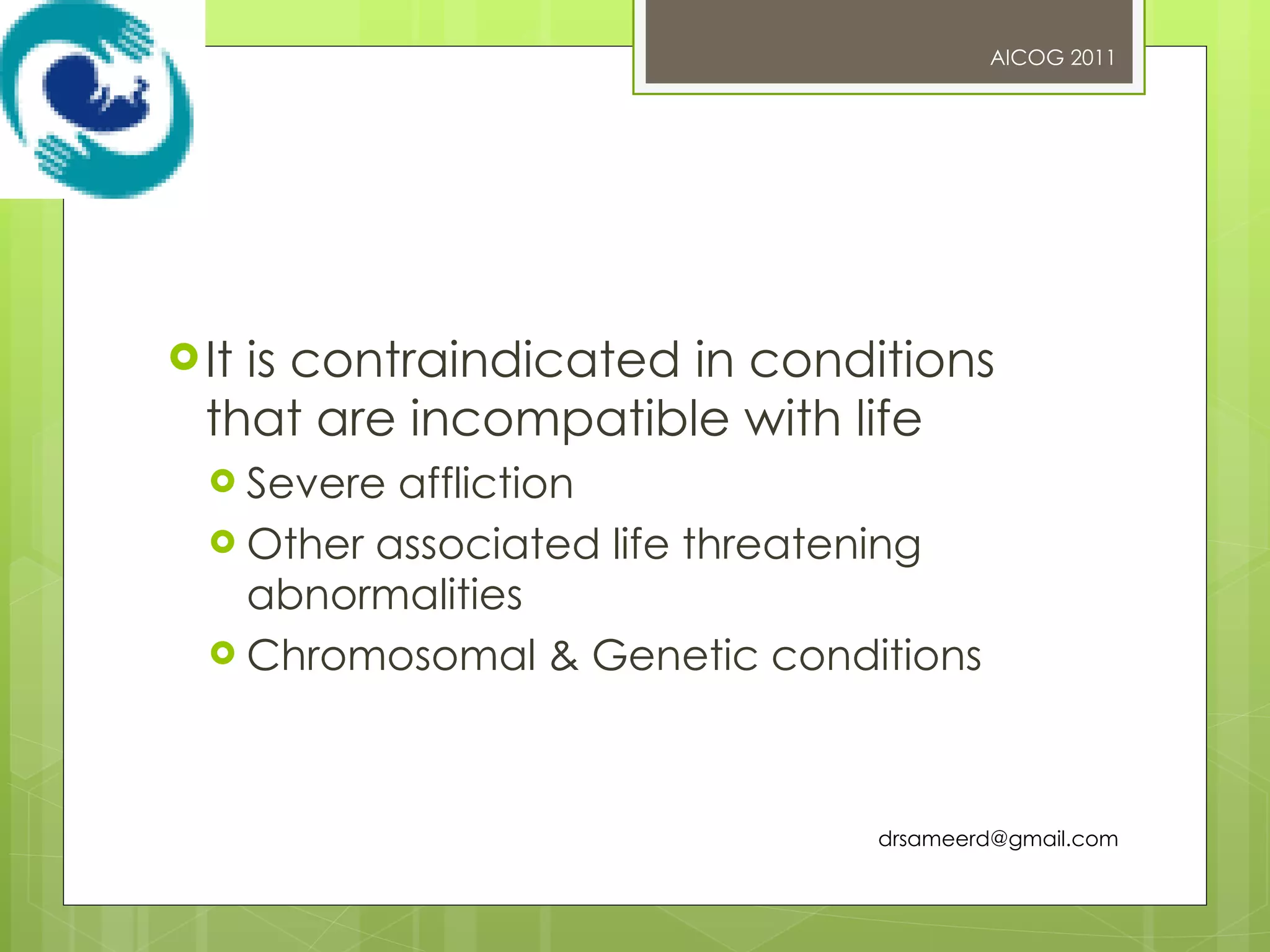 Intra uterine fetal surgery | PPT