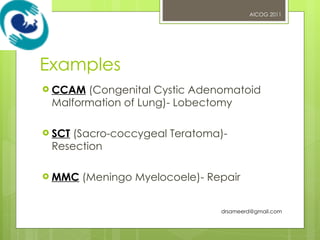 Intra uterine fetal surgery | PPT