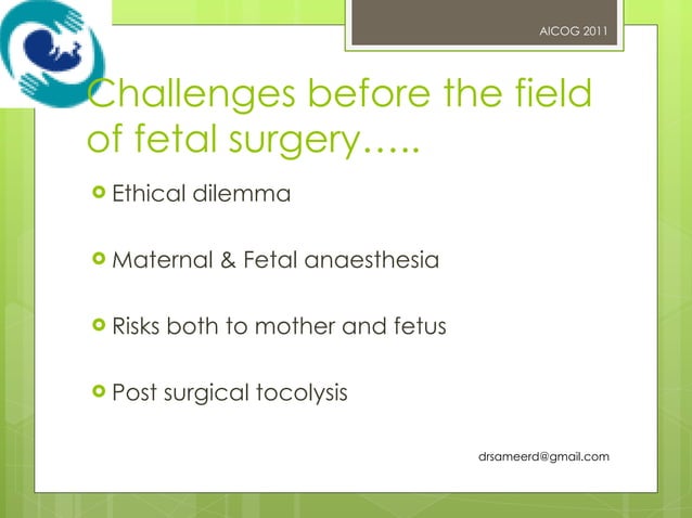 Intra uterine fetal surgery | PPT
