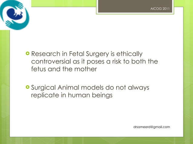 Intra uterine fetal surgery | PPT