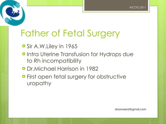Intra uterine fetal surgery | PPT