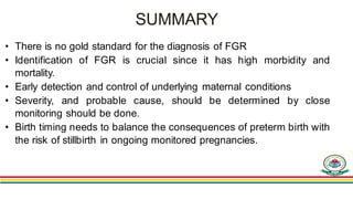 INTRAUTERINE FETAL GROWTH RESTRICTION.pdf | Pregnancy | Reproductive Health