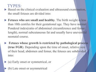 Intrauterine growth restriction (IUGR).pptx | Pregnancy | Reproductive ...