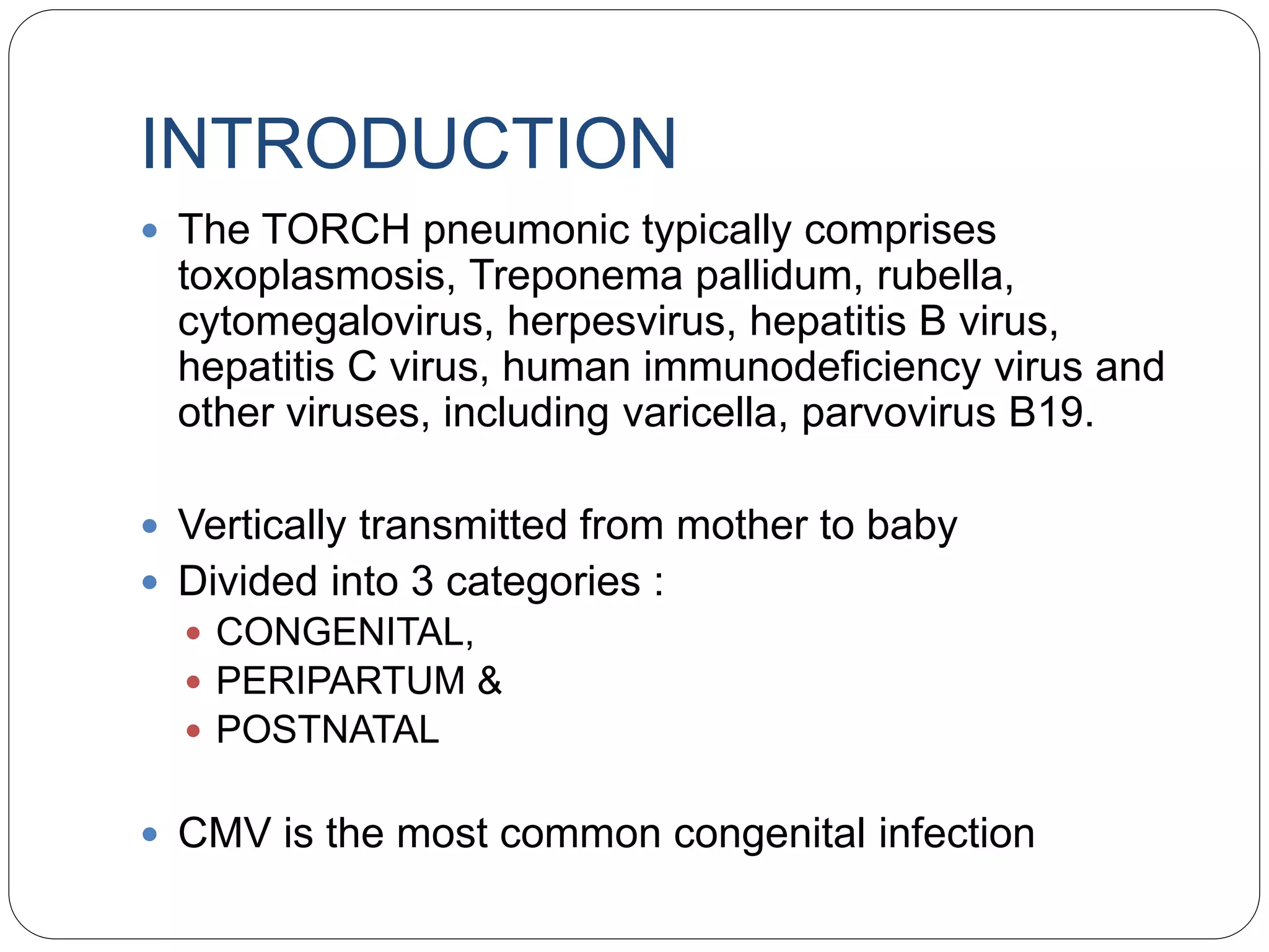 INTRAUTERINE INFECTIONS (TORCH INFECTIONS) | PPTX | Pregnancy ...