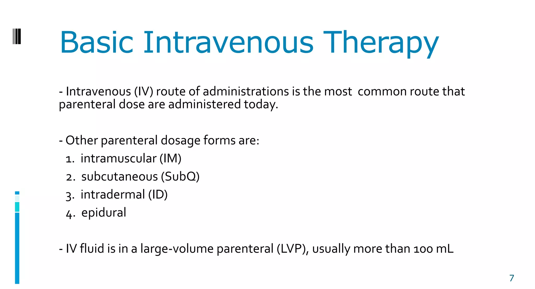 Intravenous admixture system | PPTX