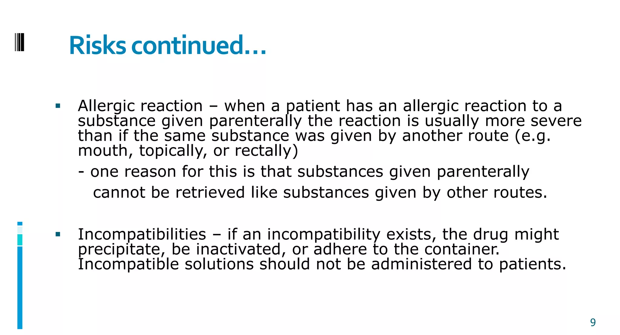 Intravenous admixture system | PPTX