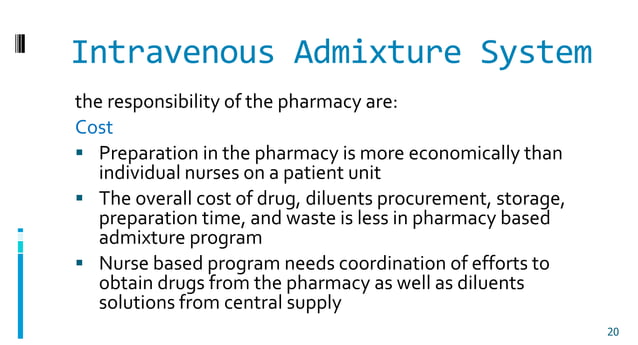 Intravenous admixture system | PPTX | First Aid | Injuries