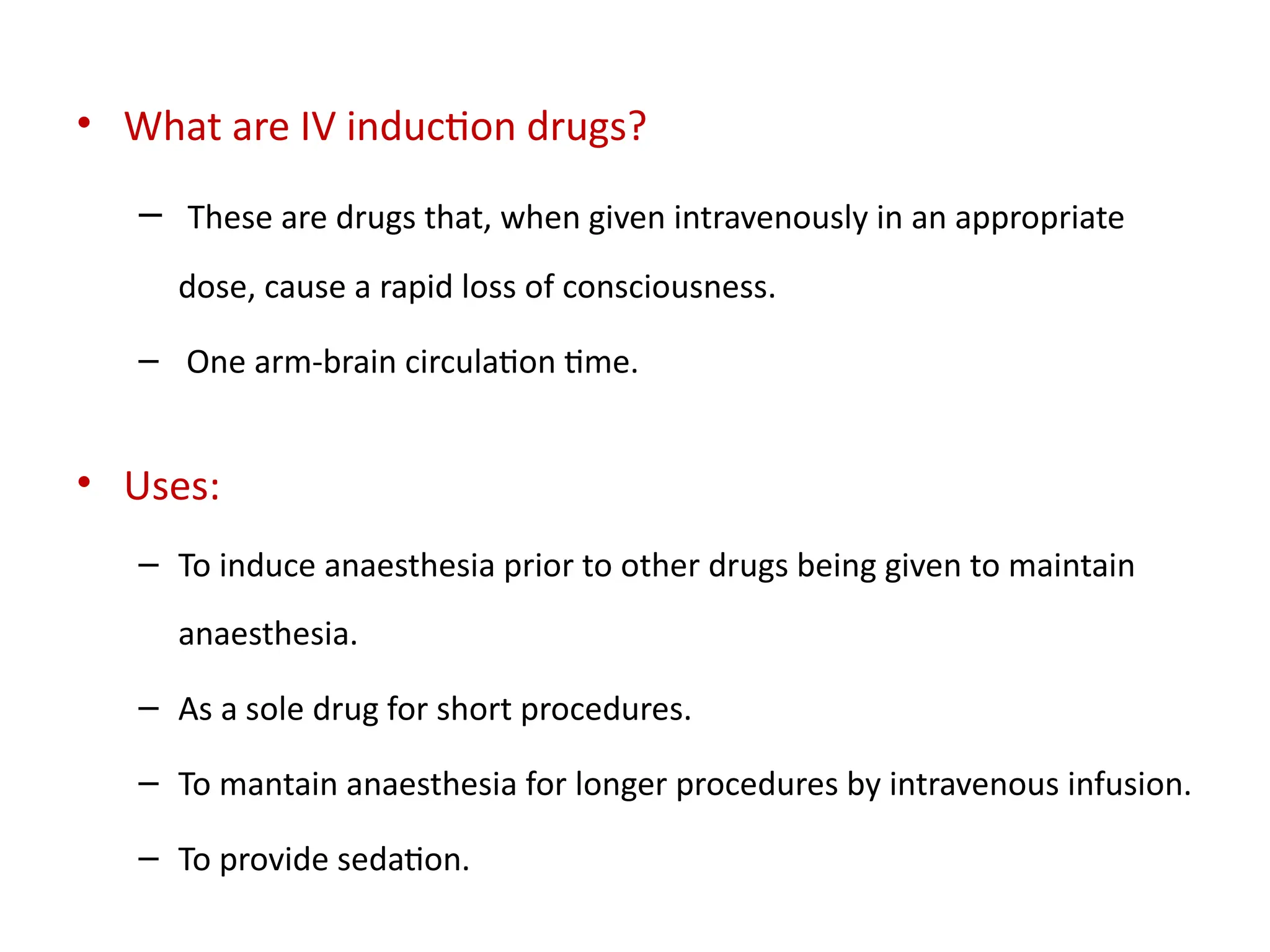 INTRAVENOUS ANAESTHESIA Presentation... | PPTX